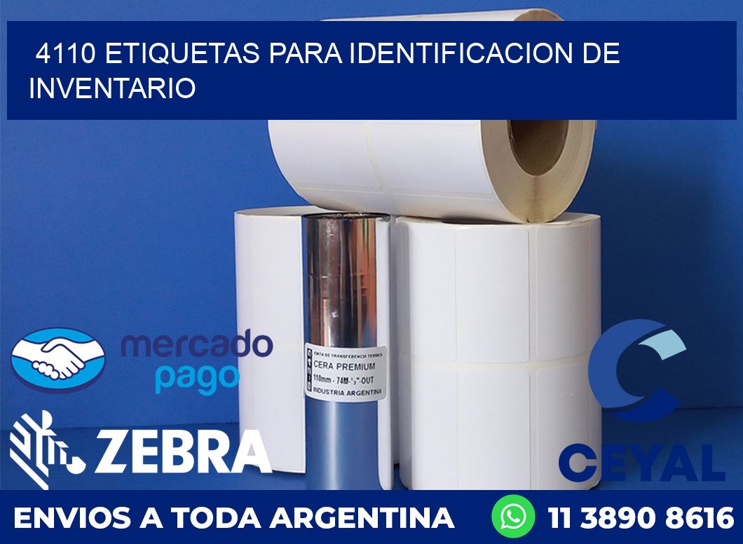 4110 ETIQUETAS PARA IDENTIFICACION DE INVENTARIO | Etiquetas Zebra