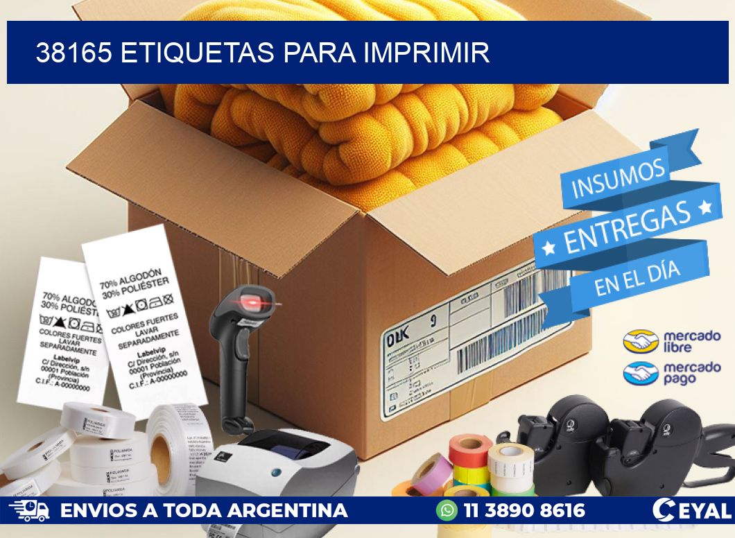 38165 ETIQUETAS PARA IMPRIMIR | Etiquetas Zebra